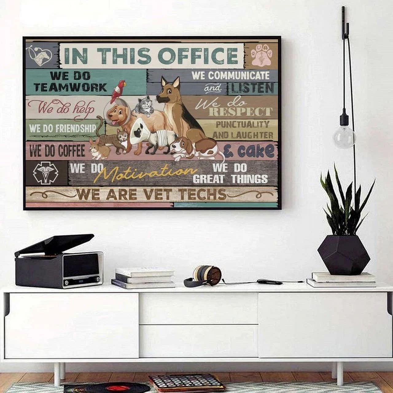 Kna Prints - Veterinary In This Office Landscape Poster Home Decor ...