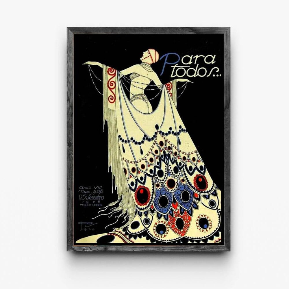 Kna Prints - Vintage 1926 Flapper Poster, Todos Magazine Cover Print ...