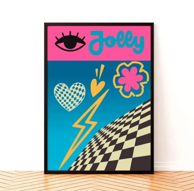 Kna Prints - Vintage 90'S Rave Inspired Poster | Disco Dance Floor ...