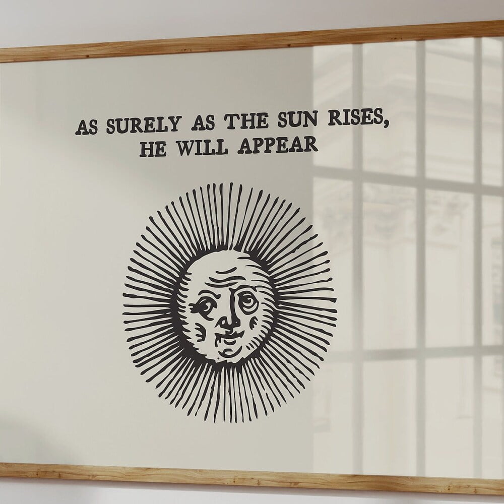 Kna Prints - Vintage Christian Print Retro Biblical Wall Art Scripture ...