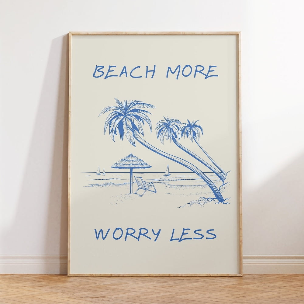 Kna Prints - Vintage Coastal Art Minimalist Beach House Decor Beachy ...