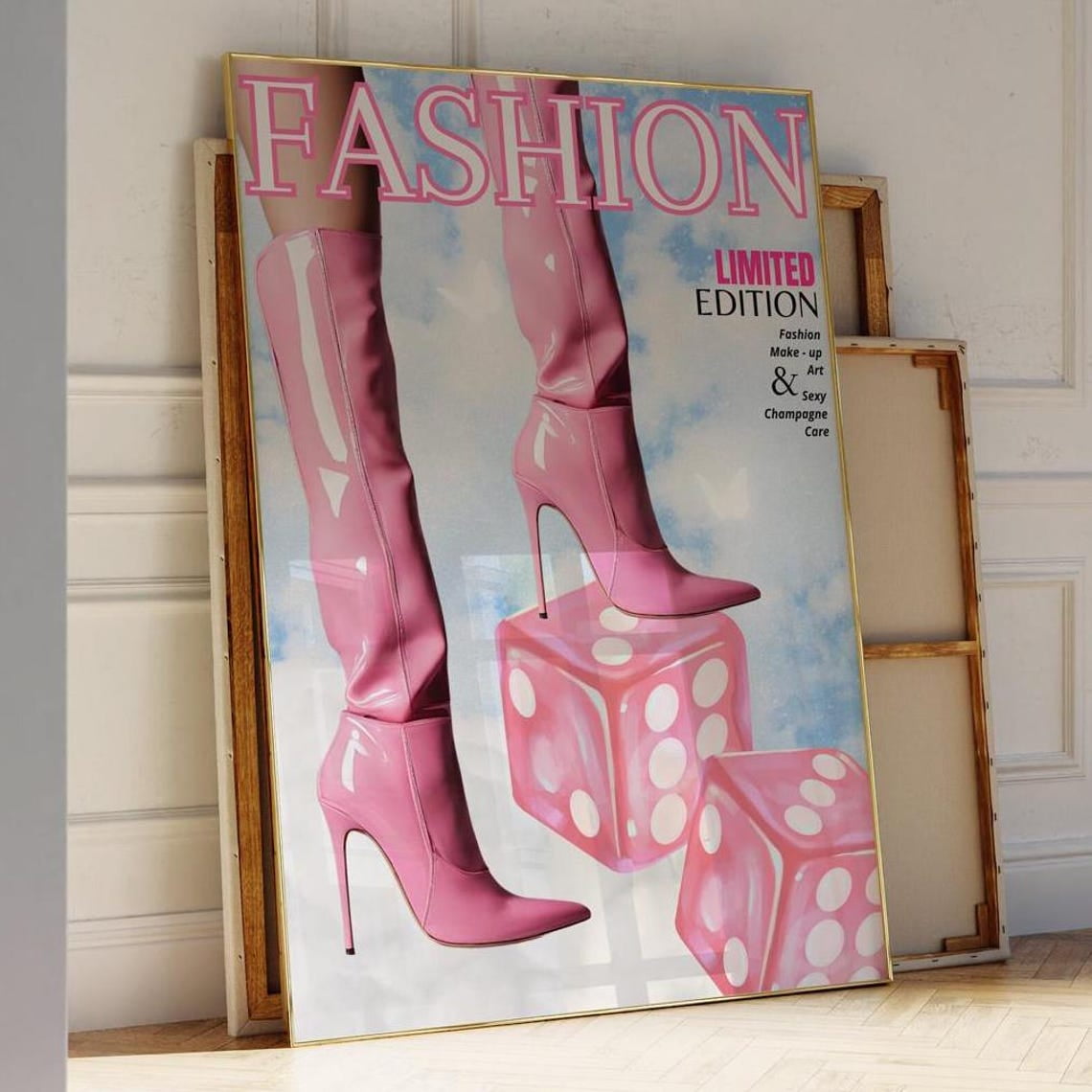 Kna Prints - Vintage Fashion Print, High Heels Poster, New York News ...