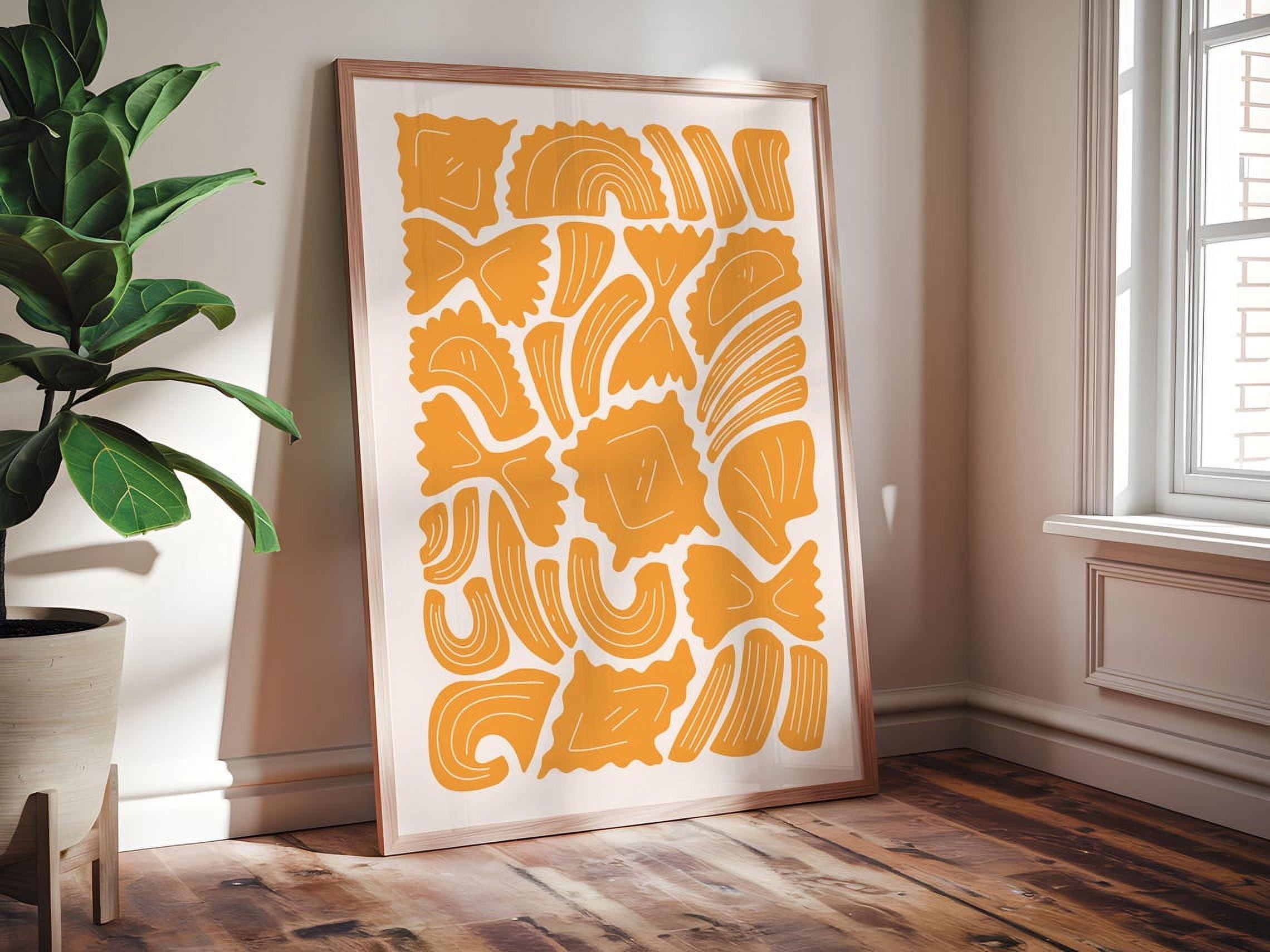 Kna Prints - Vintage Italian Pasta Kitchen Art Framed Poster - Handmade Wall Decor - Perfect For ...