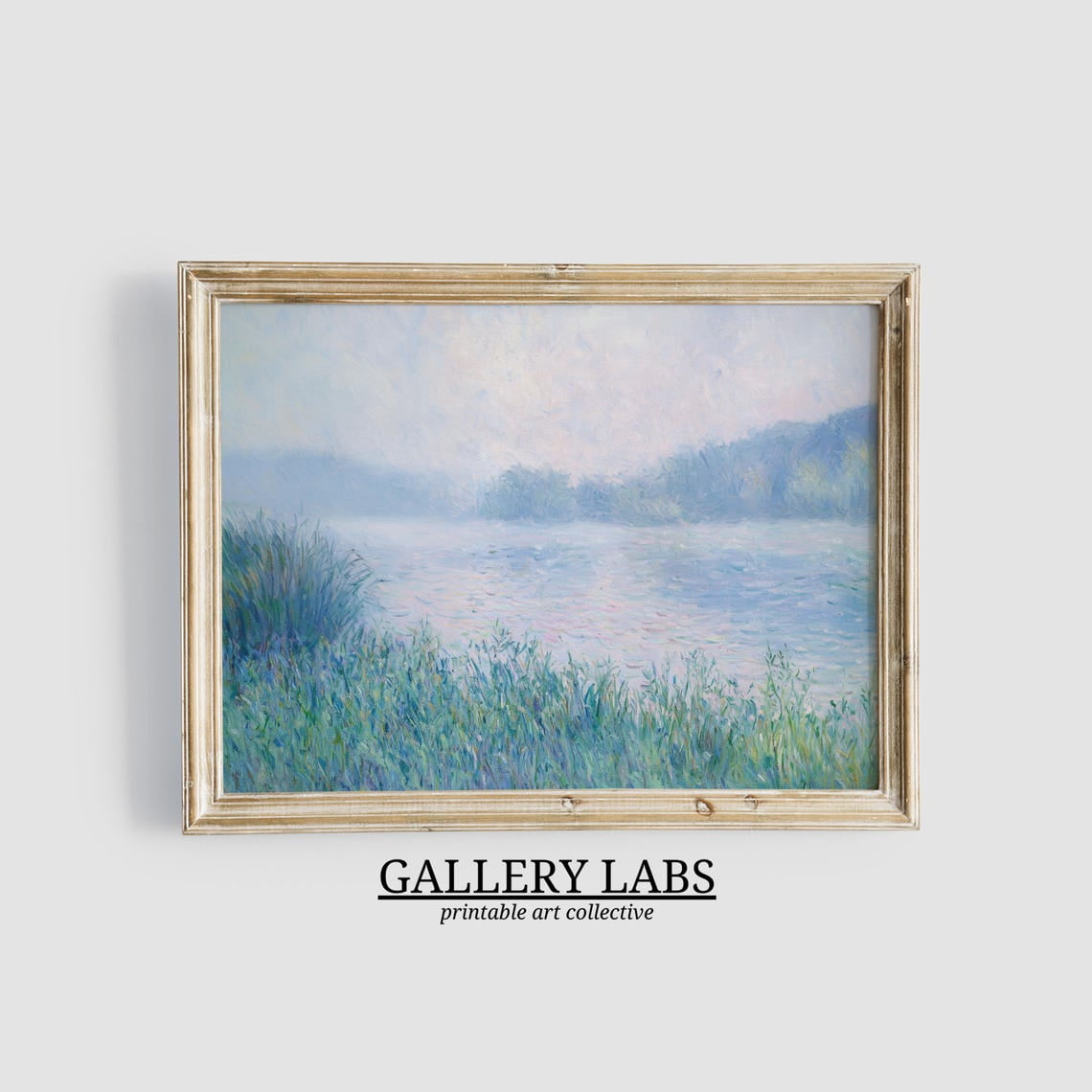 Kna Prints - Vintage Lake Painting Â€¢ Abstract Wall Art Â€¢ Neutral ...