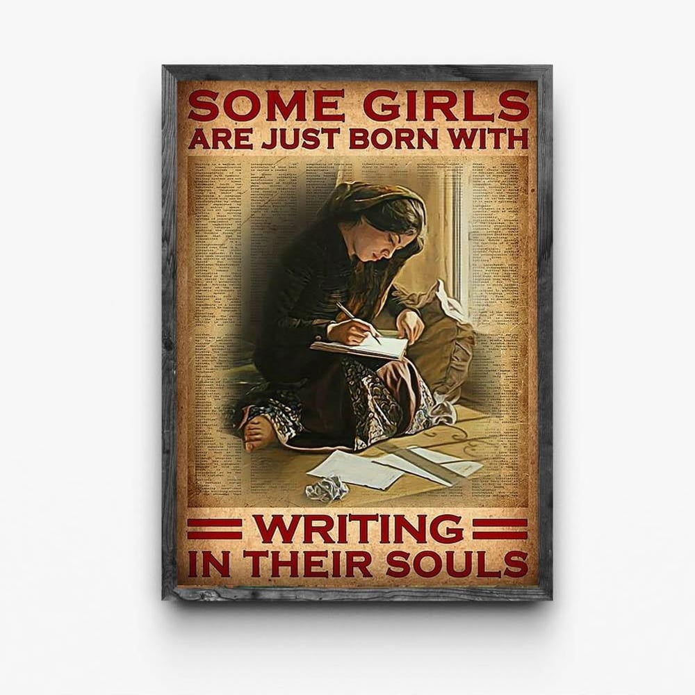 Kna Prints - Vintage Literary Art, Some Girls Are Just Born With ...
