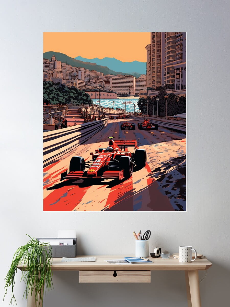 Kna Prints - Vintage Monaco Grand Prix For Home Decor, Living Room ...