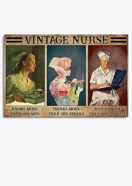 Kna Prints - Vintage Nurse Art Nurse Life Wall Art Nurse'S Day Gift ...