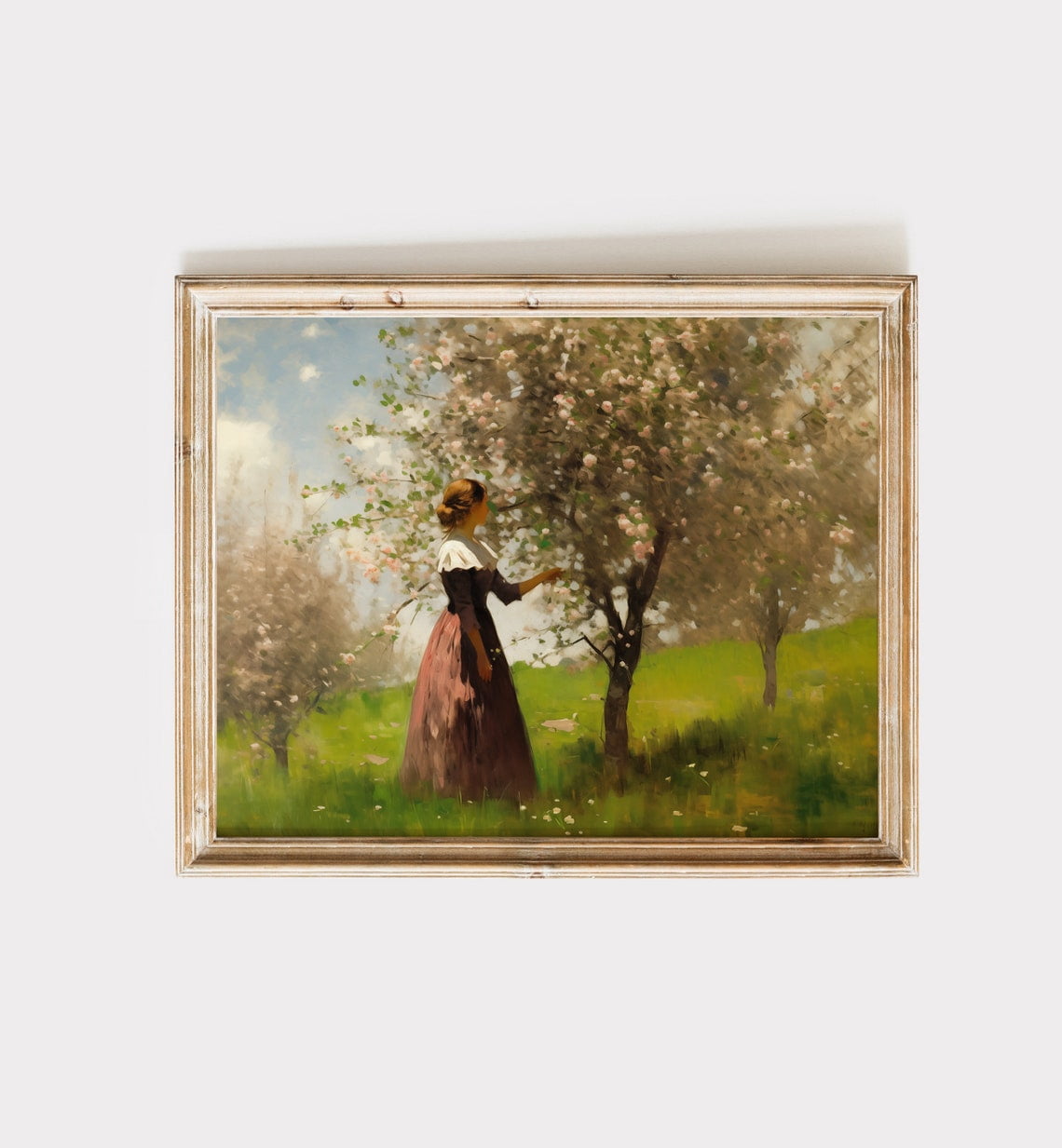Kna Prints - Vintage Oil Mural, Light Academia Art, Country Print ...