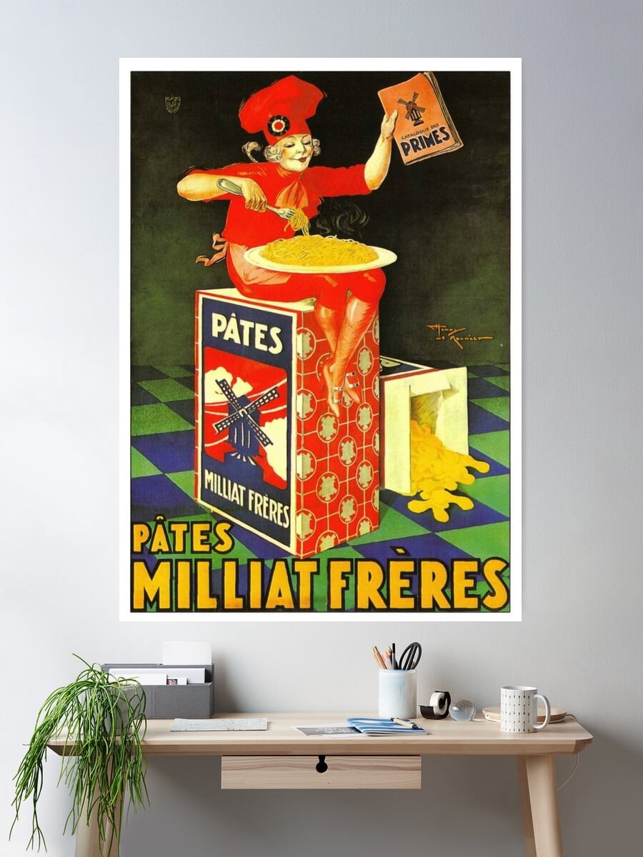 Kna Prints - Vintage Pasta Advert Poster, French Poster , UNFRAMED ...