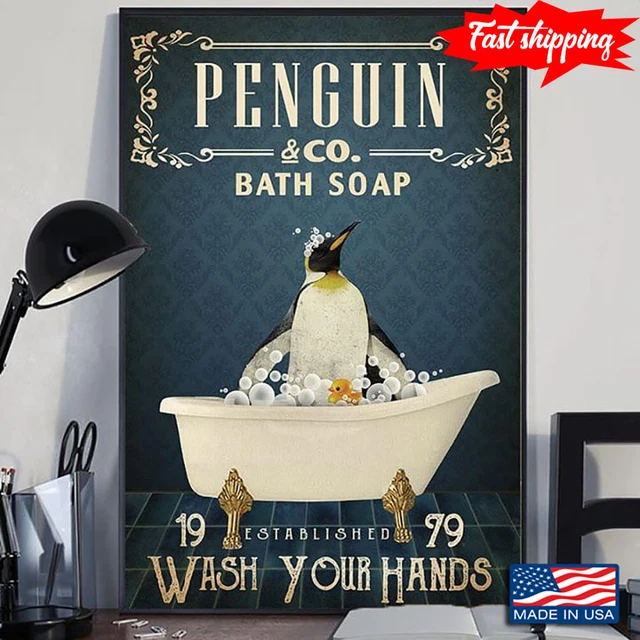Kna Prints - Vintage Penguin &Amp Co. Bath Soap Established 1979 Wash ...