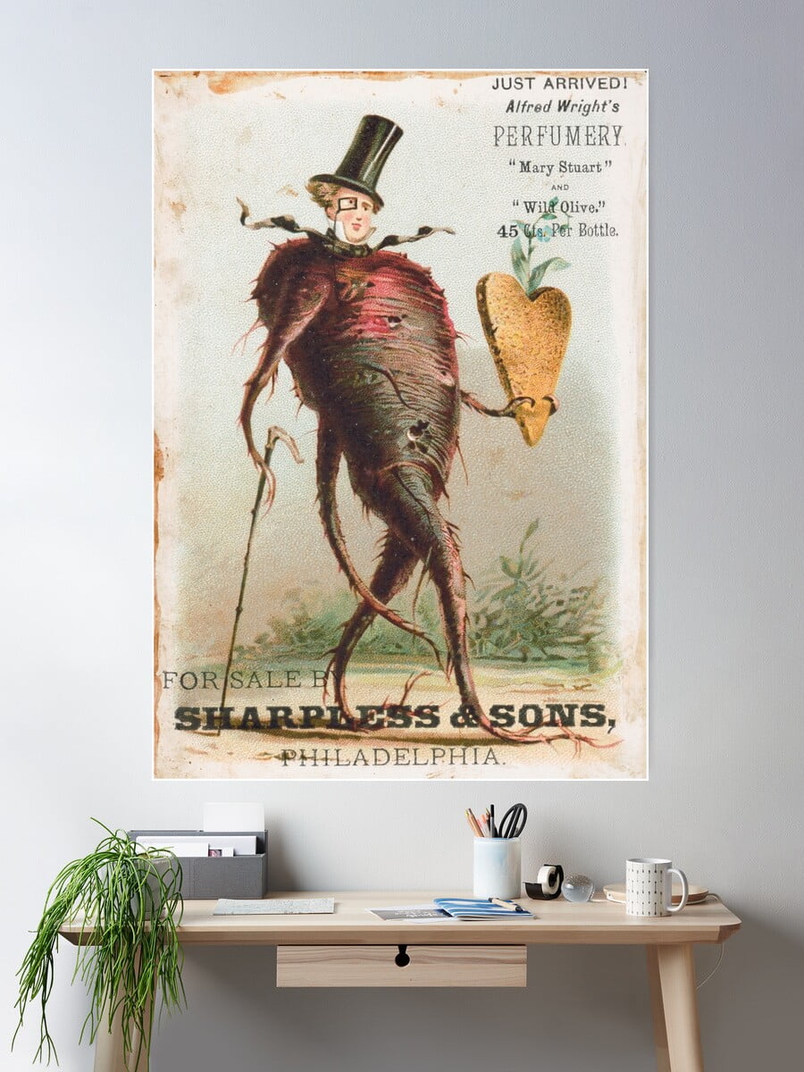 Kna Prints - Vintage Perfume Advertisement Poster , UNFRAMED-8x12 ...