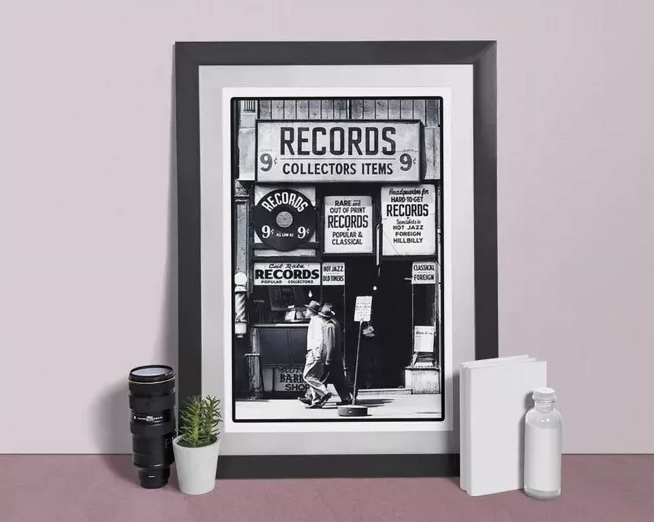 Kna Prints - Vintage Record Store Poster Poster Record Shop New York ...