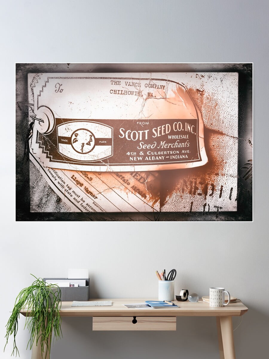 Kna Prints - Vintage Seed Sacks 3 Poster Wall Art, Modern Wall Decor ...