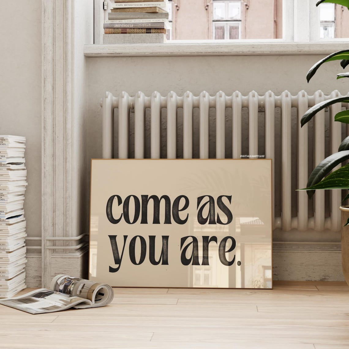 Kna Prints - Vintage Wall Art Prints Come As You Are Poster Landscape ...