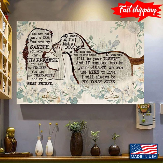 Kna Prints - Vintageloral Girl Kissing Labrador Retriever Dog ...