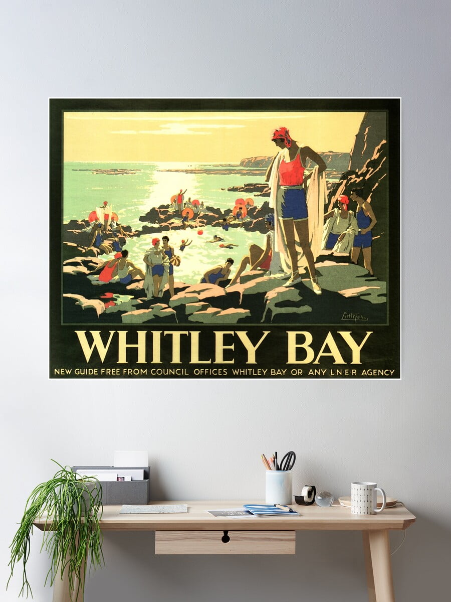 Kna Prints - Visit Whitley Bay England Via Lner Advertisement Vintage ...