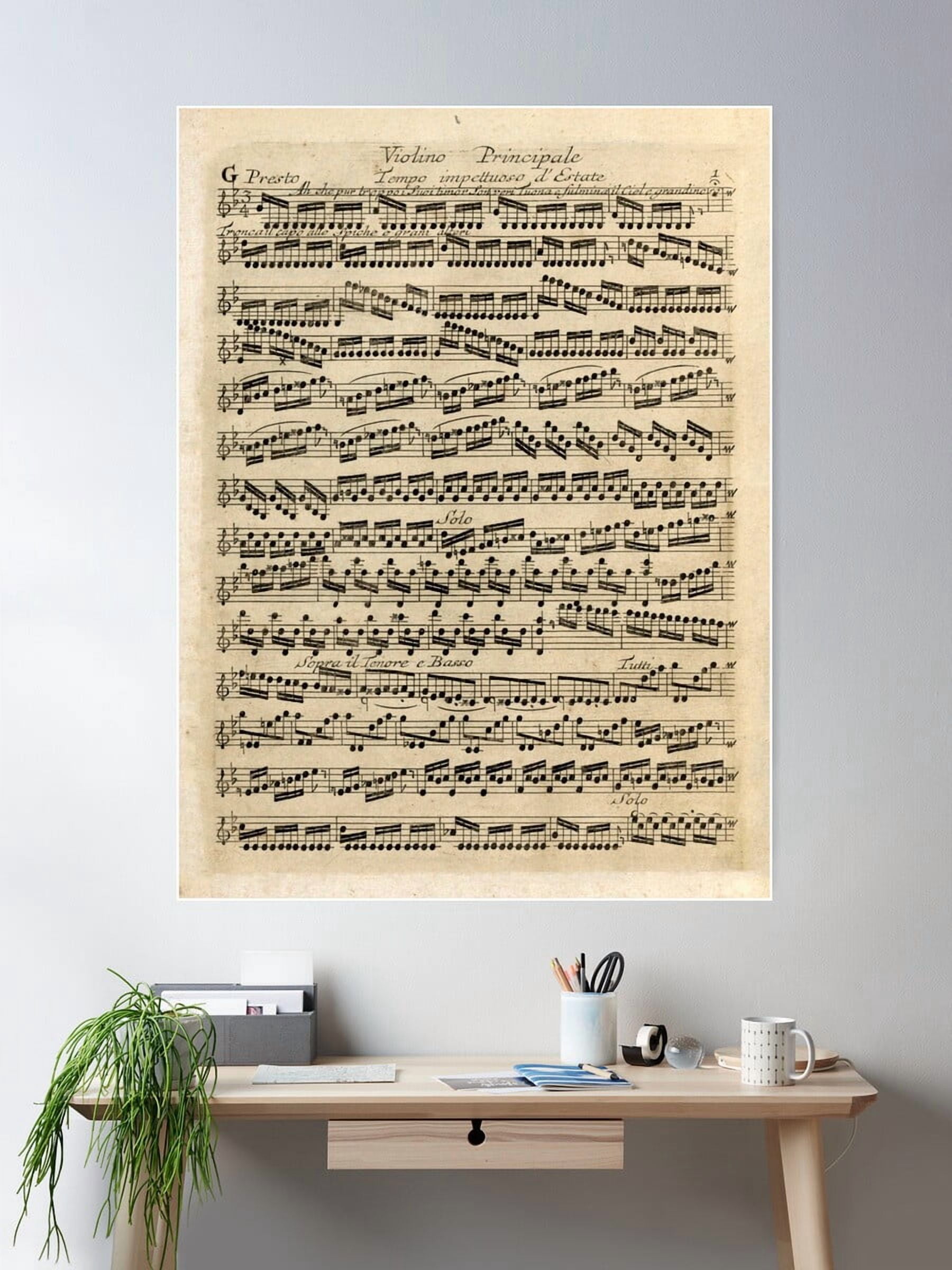 Kna Prints - Vivaldi | Summer | The Four Seasons | Original Handwritten ...