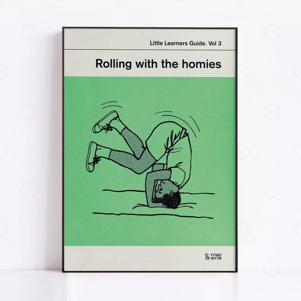 Kna Prints - Vol 3, Rolling With The Homies - Poster, Retro Book Cover ...