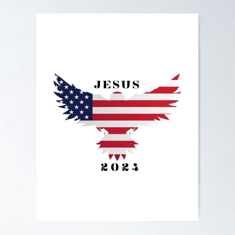 Kna Prints - Vote - Jesus 2024 Poster Wall Art Print For Home Decor ...