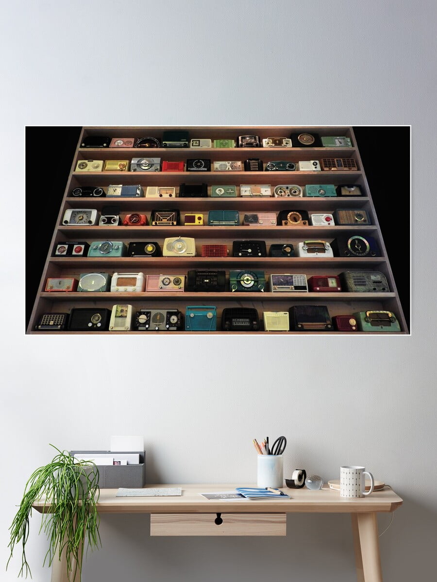 Kna Prints - Wall Of Sound (Vintage Radio Collection) For Home Decor ...