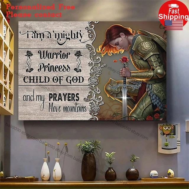 Kna Prints - Warrios Princess Child Of God - Jesus Poster Christian ...