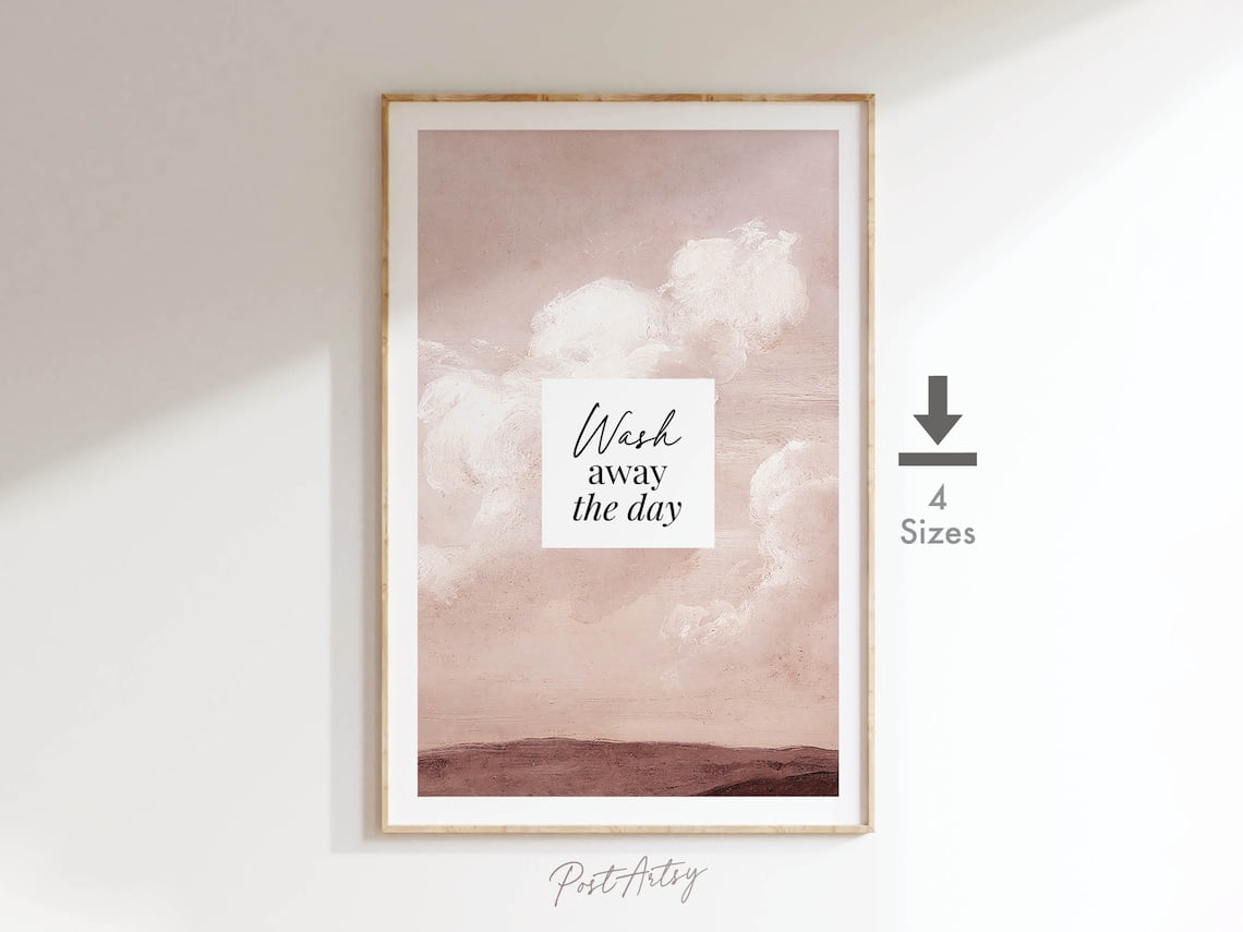 Kna Prints - Wash Away Laundry Room Print Laundry Wall Art Decor ...