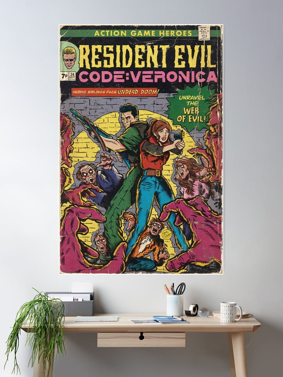 Kna Prints - Web Of Evil Comic Book Cover Fan Art Poster, UNFRAMED ...