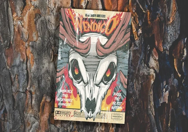 Kna Prints - Wendigo Cryptid Art Poster For Home Decor, Living Room ...