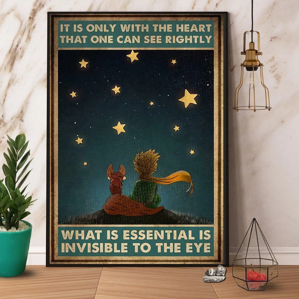 Kna Prints - What Is Essential Is Invisible To The Eye Wall Art A ...