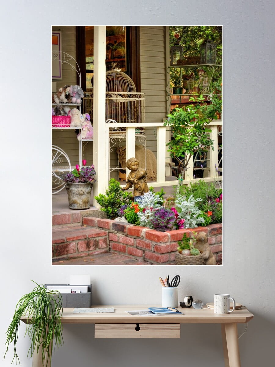 Kna Prints - Whimsical Garden Storefront Poster , UNFRAMED-8x12 ...