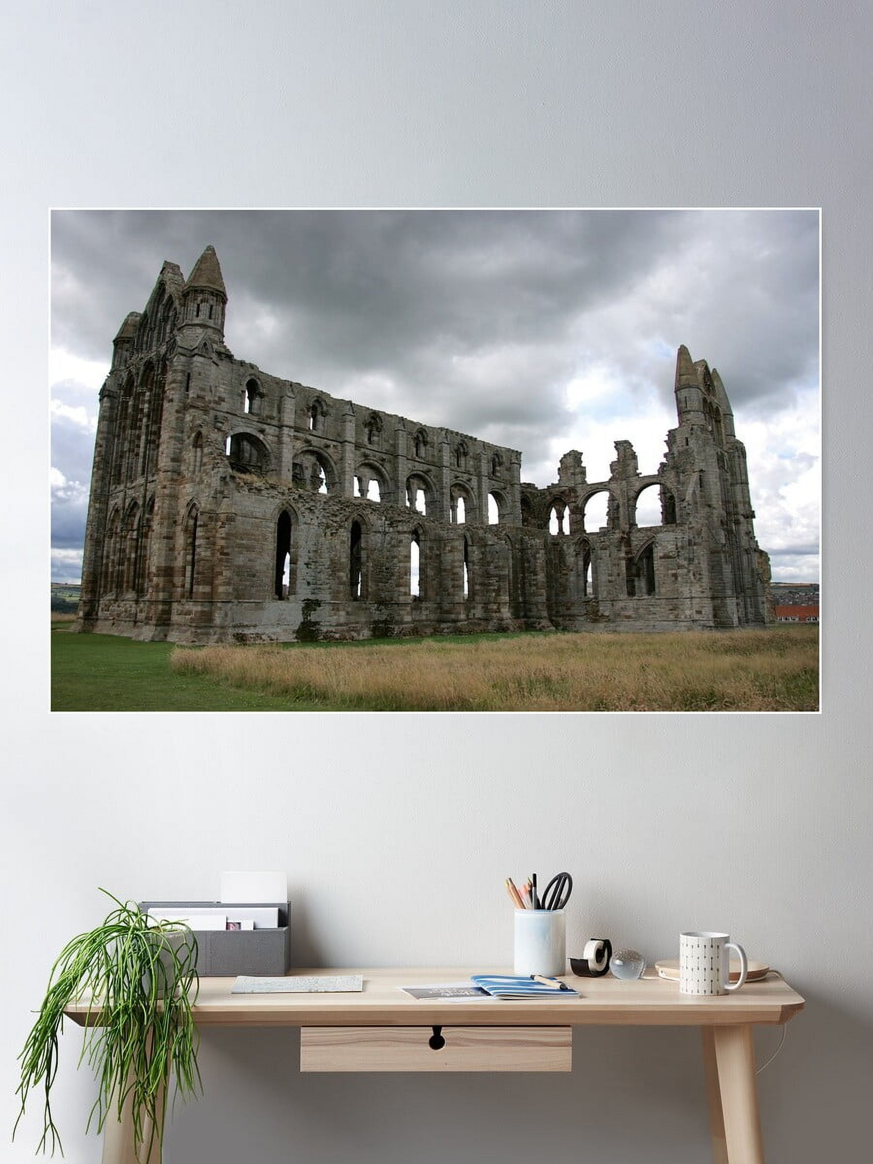Kna Prints - Whitby Abbey Ruins Poster , UNFRAMED-12x18 - Walmart.com