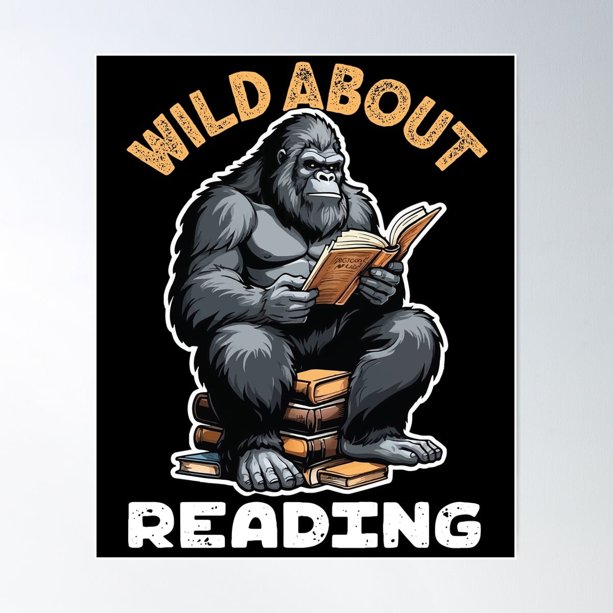 Kna Prints - Wild About Reading Bigfoot Reads Book Library Day ...