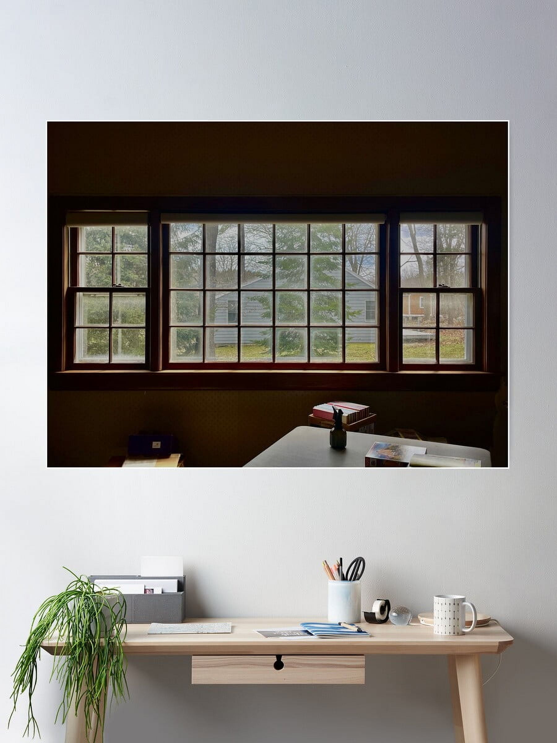 Kna Prints - Window Scape Poster Wall Art, Modern Wall Decor For Living ...
