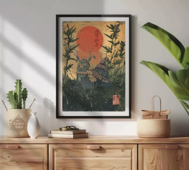 Kna Prints - Wo-Chien Pokemon Poster, Japanese Mythical Art Style ...