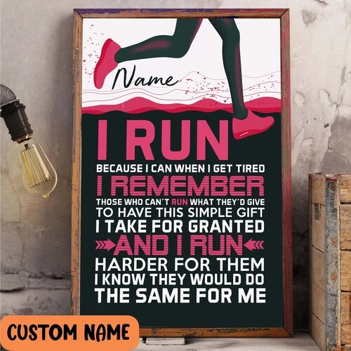 Kna Prints - Woman Running Inspirational Poster Athlete, Sprinter ...