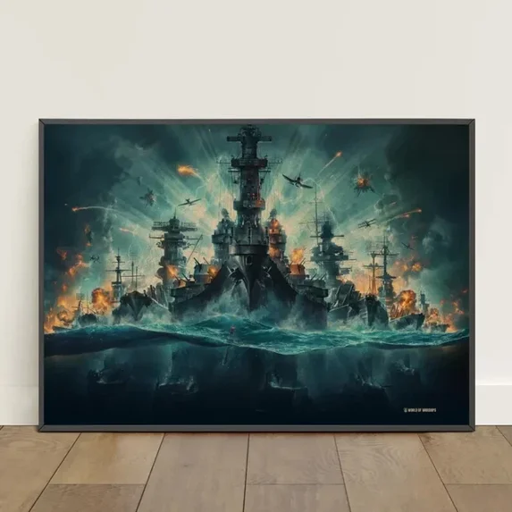 Kna Prints - World Of Warships Poster 1 For Home Decor, Living Room ...