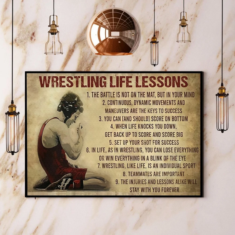 Kna Prints - Wrestler Wrestling Life Lesson The Battles Is Not On The ...