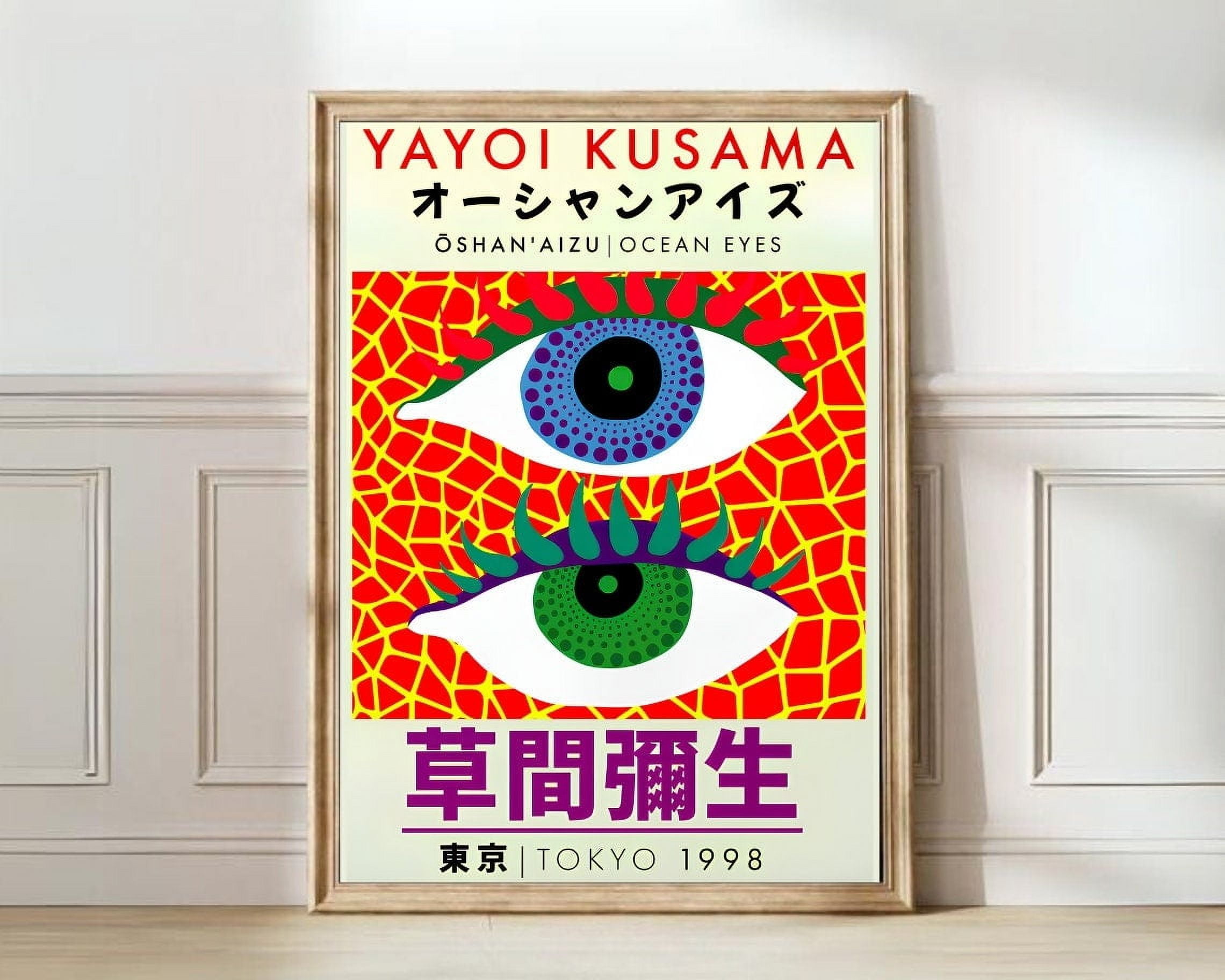 Kna Prints - Yayoi Kusama Print Exhibition Poster Yayoi Kusama Eyes ...