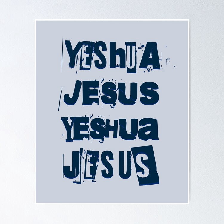 Kna Prints - Yeshua Jesus Yeshua Jesus Collage (Light Background ...