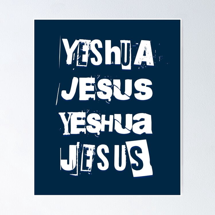 Kna Prints - Yeshua Jesus Yeshua Jesus Collage Poster Wall Art Print ...