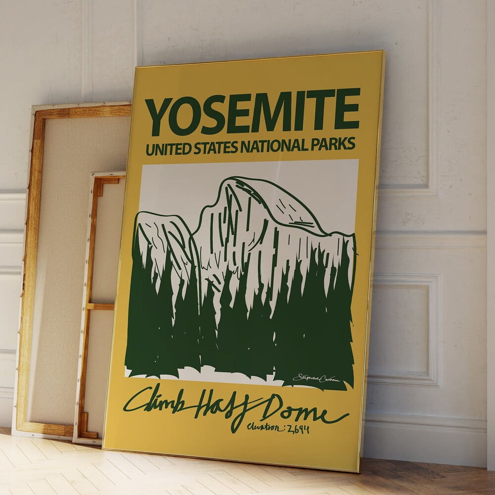 Kna Prints - Yosemite National Park Poster, National Park Poster ...