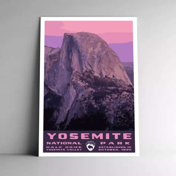 Kna Prints - Yosemite National Park Travel Poster California Poster ...