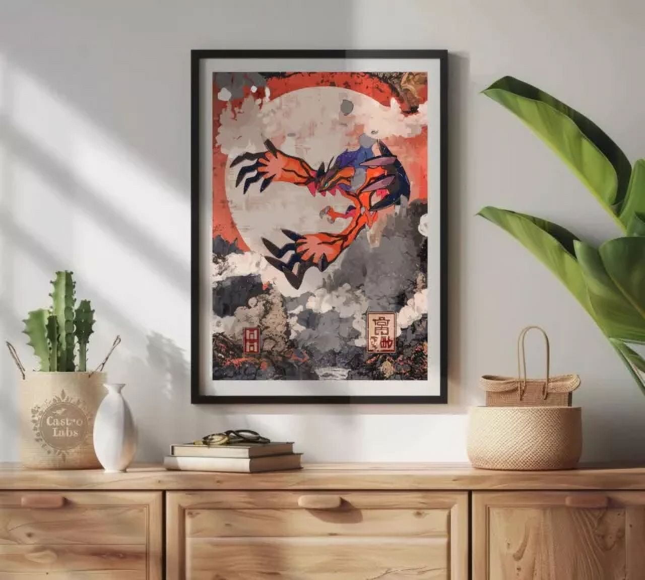 Kna Prints - Yveltal Pokemon Poster, Japanese Mythical Art Style ...