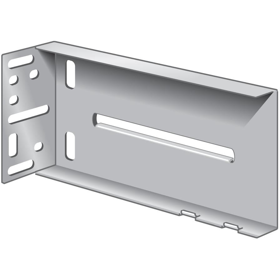 Knape & Vogt 1-7/8" x 3-1/2" Zinc Drawer Slide Mounting Bracket (2-Pack ...
