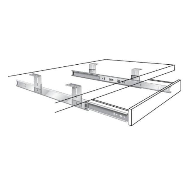 Knape Vogt 12 In. Variable Height Pencil Drawer Slide - Anochrome ...