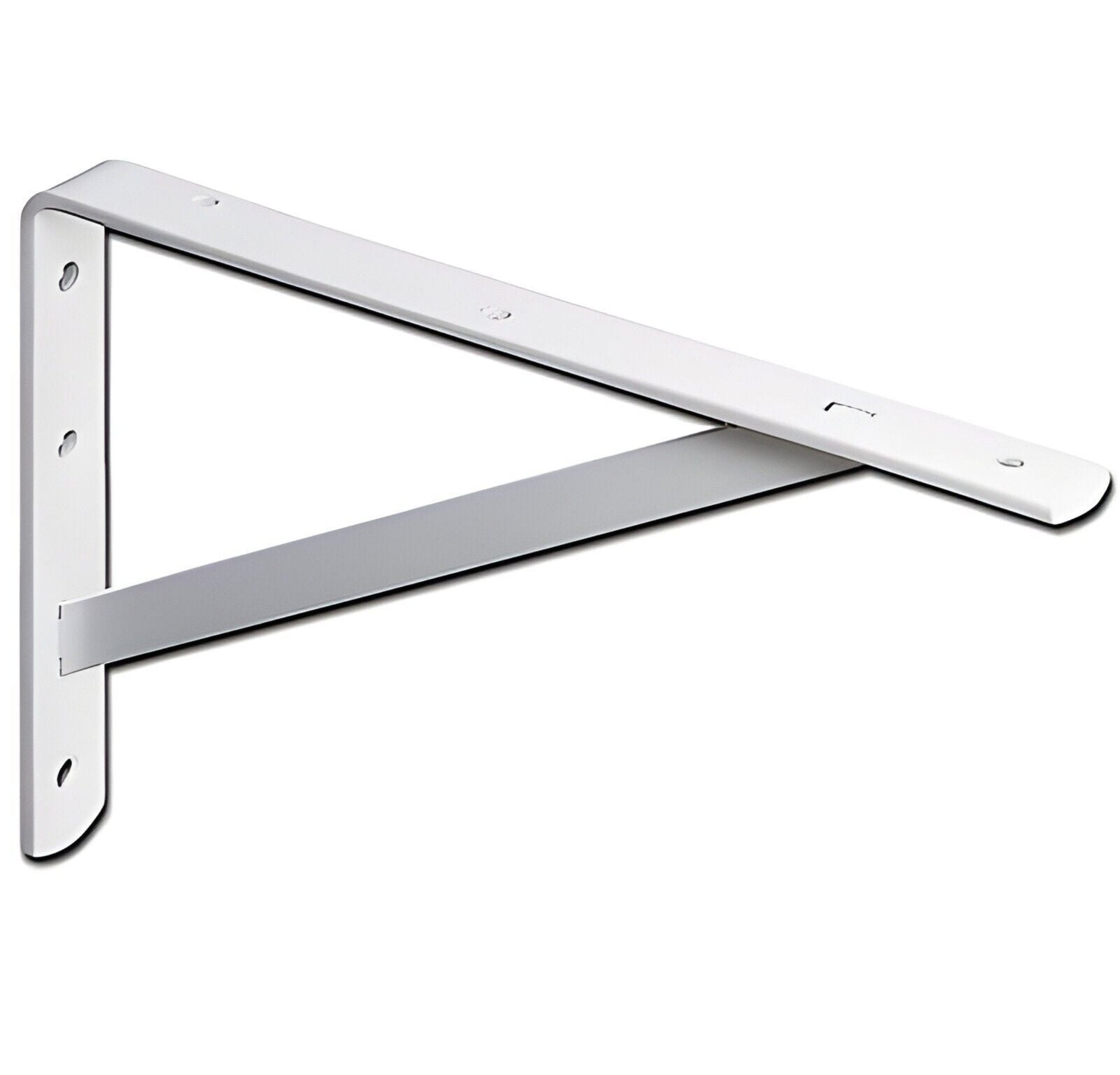 Knape & Vogt 208 WH 500 20" White Epoxy Finish Heavy Duty "L" Bracket ...