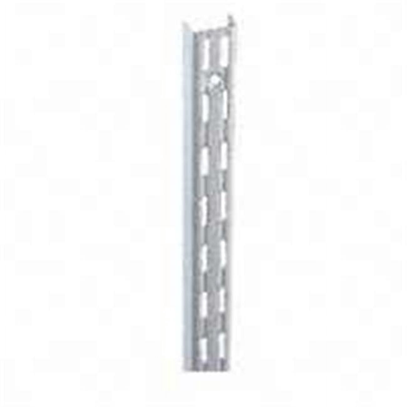 Knape & Vogt 82 Series White Steel Double Slot Bracket 14 Ga. 78 in. L ...
