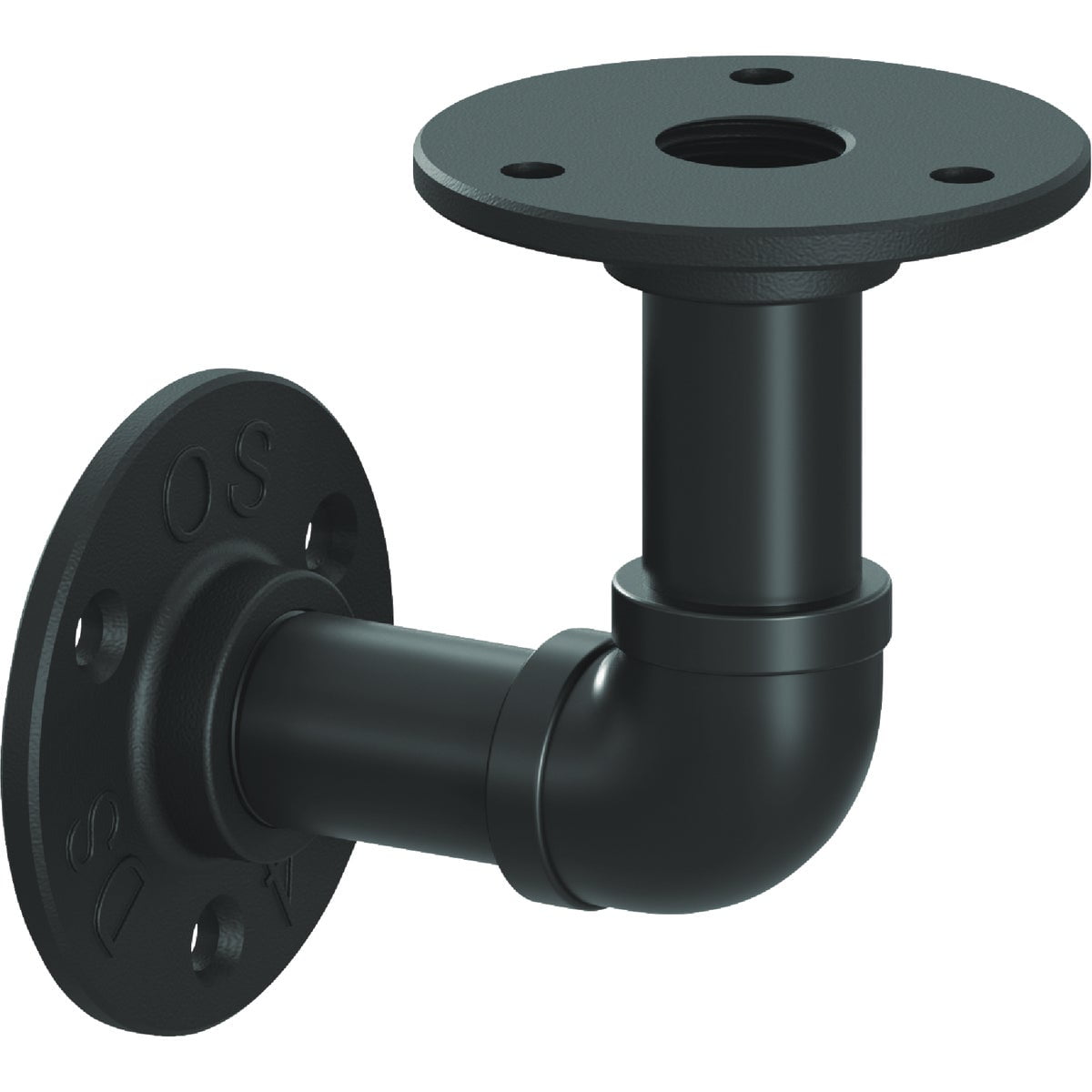 Knape & Vogt Birmingham 4 In. Black Elbow Pipe Shelf Bracket RP-201BREL ...