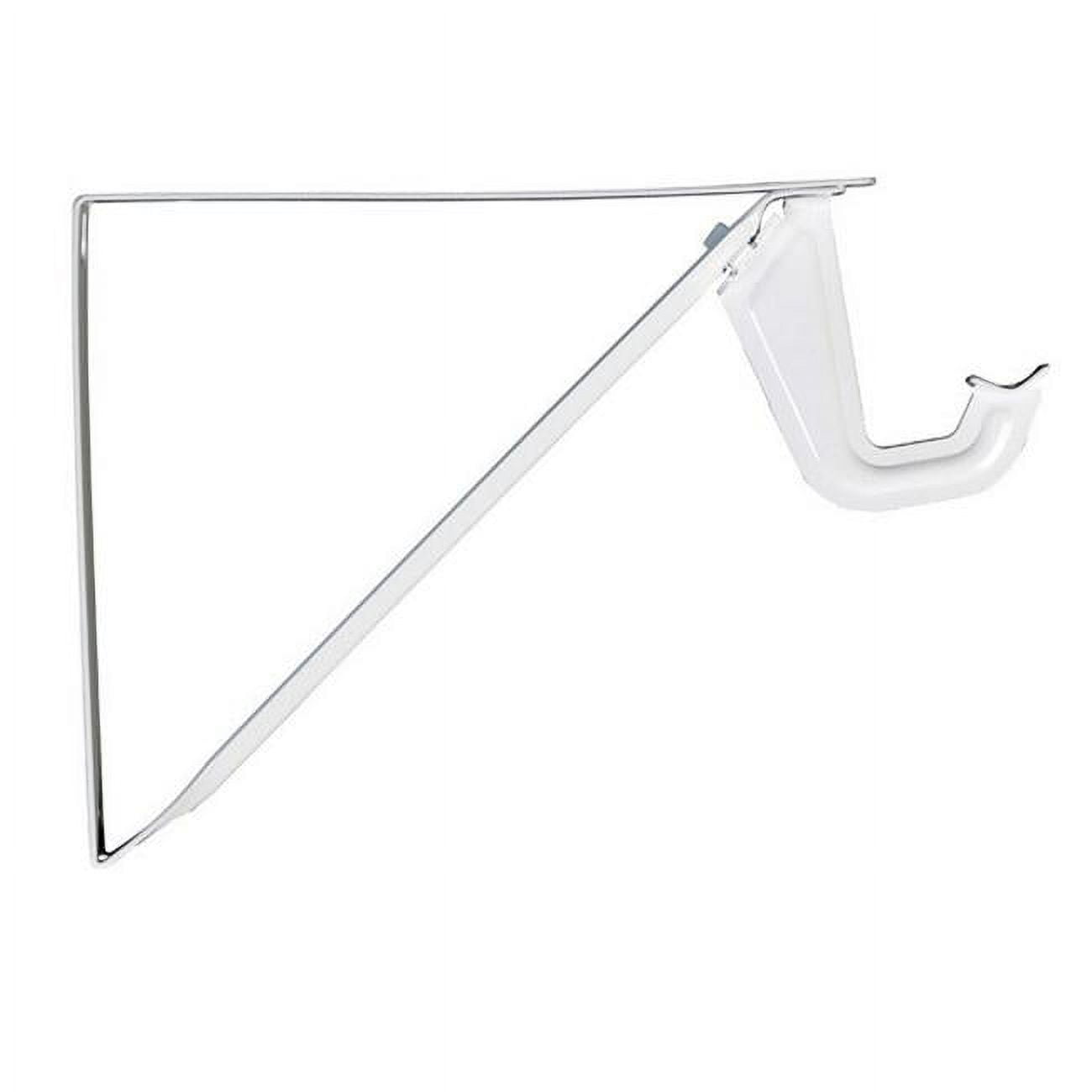 Knape & Vogt John Sterling White Steel Shelf/Rod Bracket 12 Ga. 10.25 ...