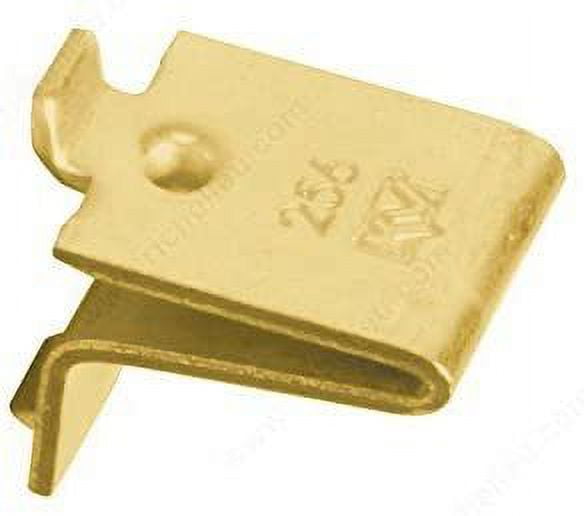 Knape & Vogt KV Shelf Support Clip Brass, Pack of 12 - Walmart.com